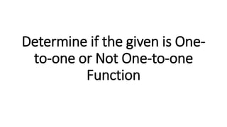GENMATH one to one function.pptx. g11 humss | PPTX | Science