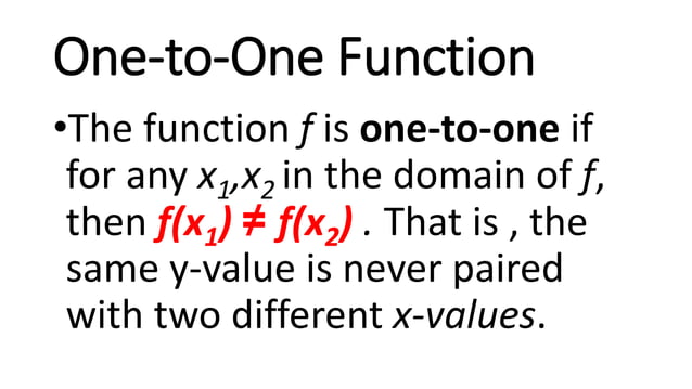 GENMATH one to one function.pptx. g11 humss | PPTX | Science