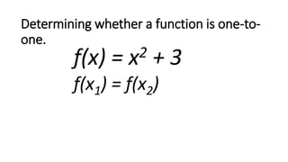 GENMATH one to one function.pptx. g11 humss | PPTX