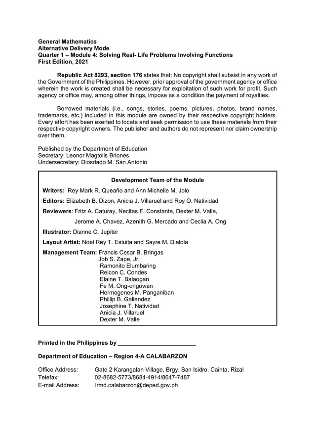 genmath_q1_mod4_solvingreallifeproblemsinvolvingfunctions_v2.pdf | Web Development | Internet