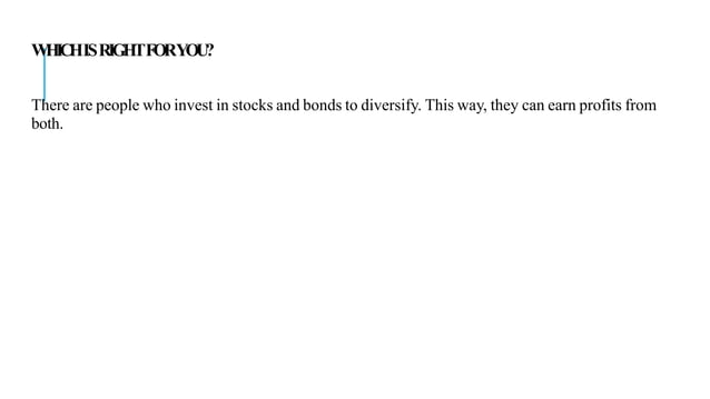 GenMath Q2 W5 Difference between stocks and bonds-1.pptx | Stocks and Bonds | Personal Investing