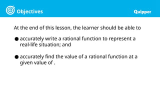 Genmath Solving Rational Functions genera math | PPTX