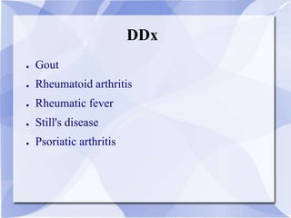 reactive arthritis | PPTX
