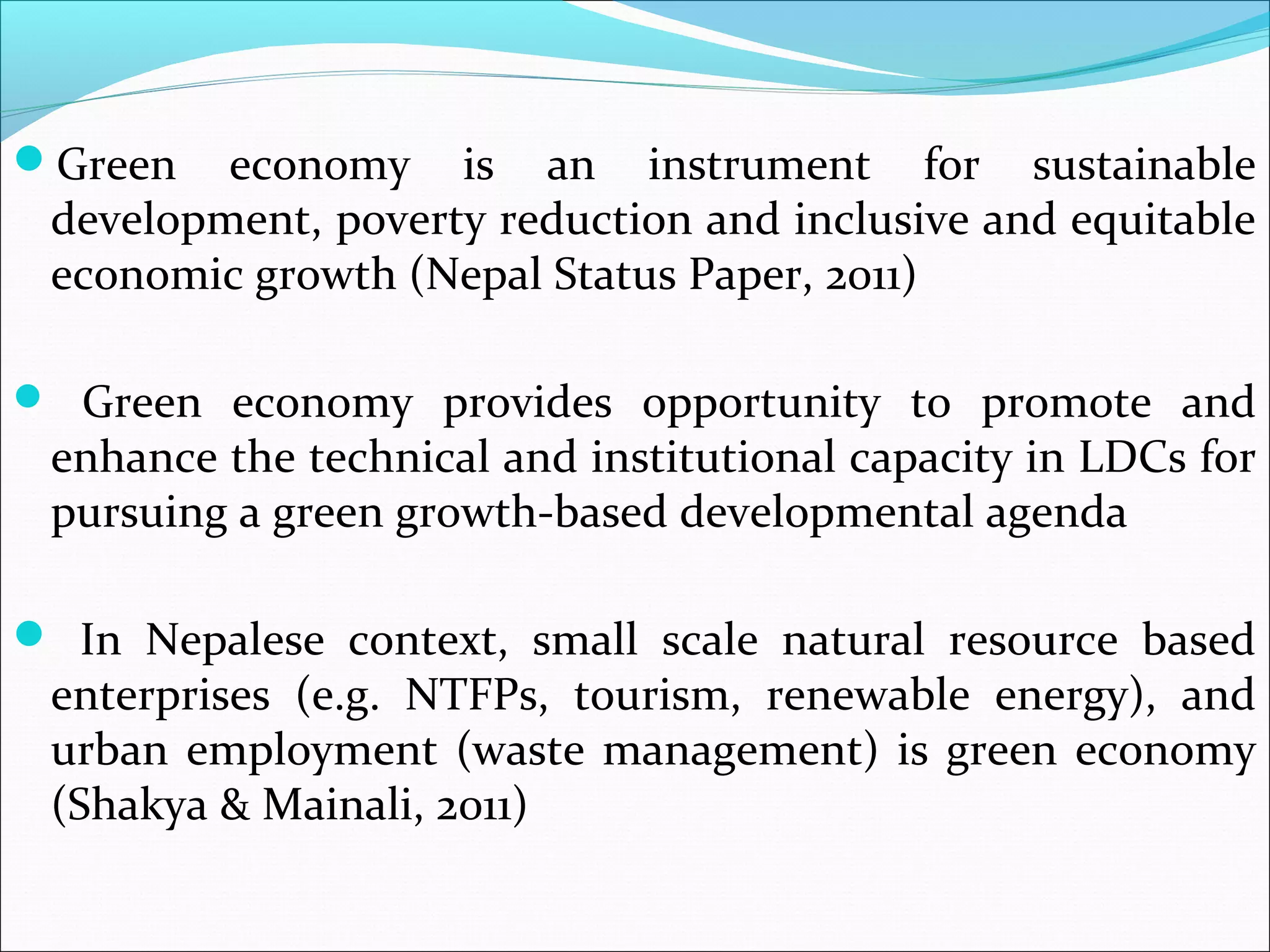 Green Economy Network Nepal | PPT