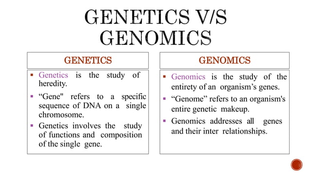 GENOMICS AND BIOINFORMATICS | PPTX | Biological Sciences | Science