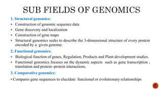 GENOMICS AND BIOINFORMATICS | PPTX