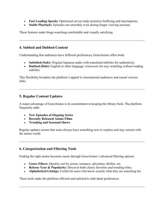 GenoAnime: Key Features, Functions, and What Makes the Platform Stand ...