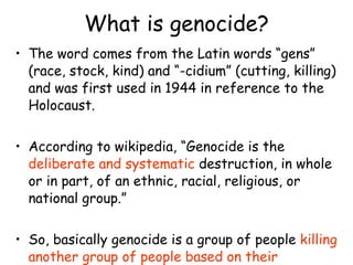 Genocide | PPT