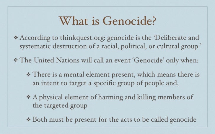 Genocide