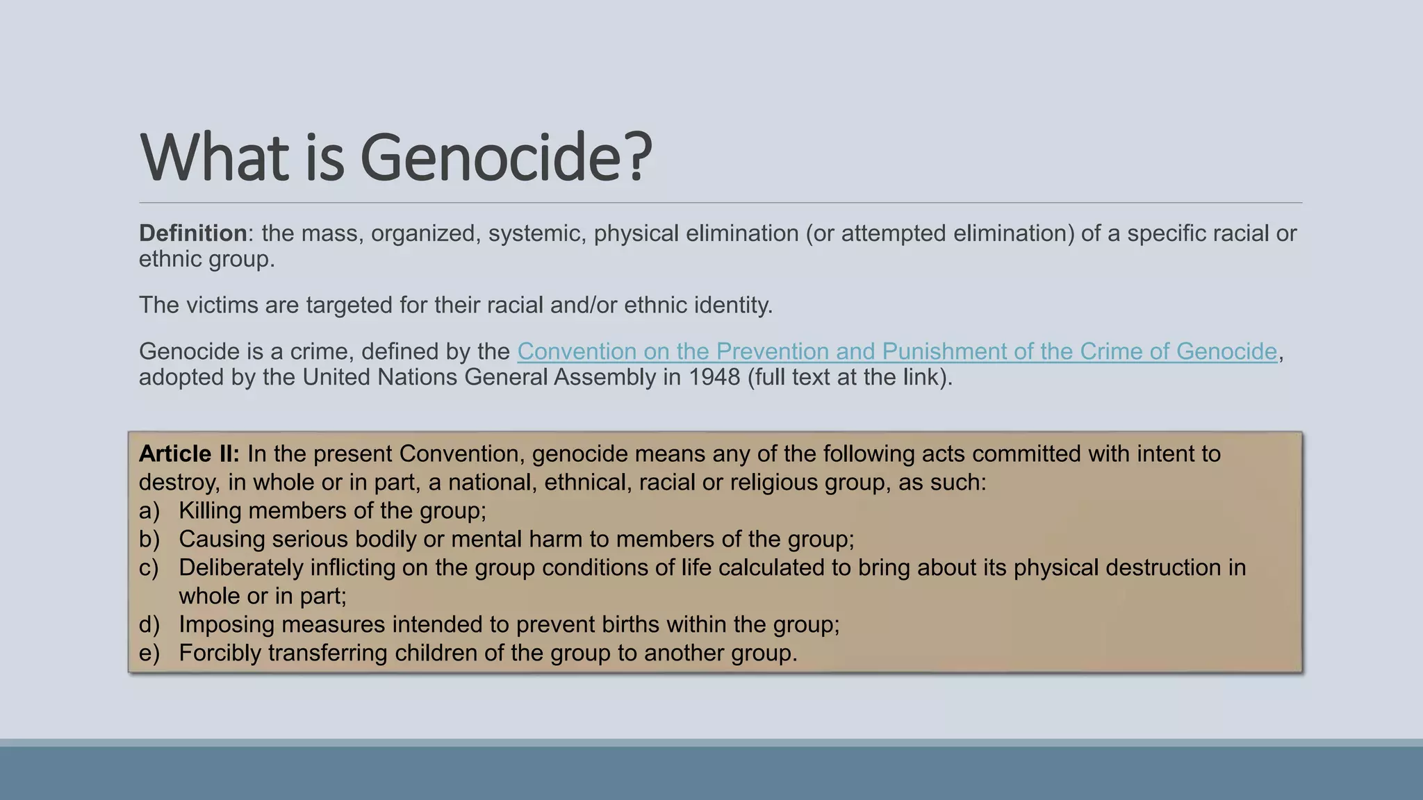 Genocide | PPTX