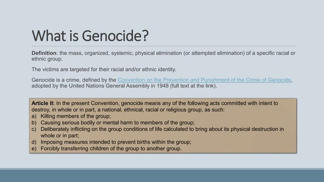 Genocide | PPTX