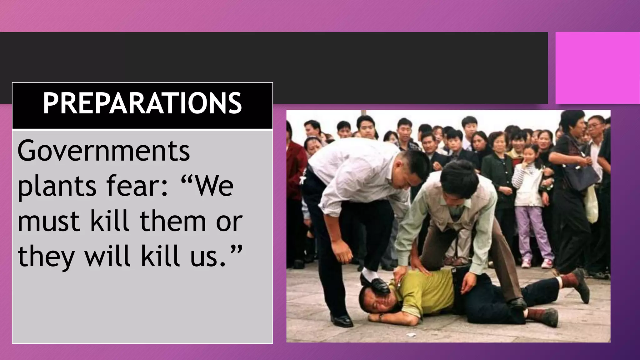 Steps to Genocide | PPTX