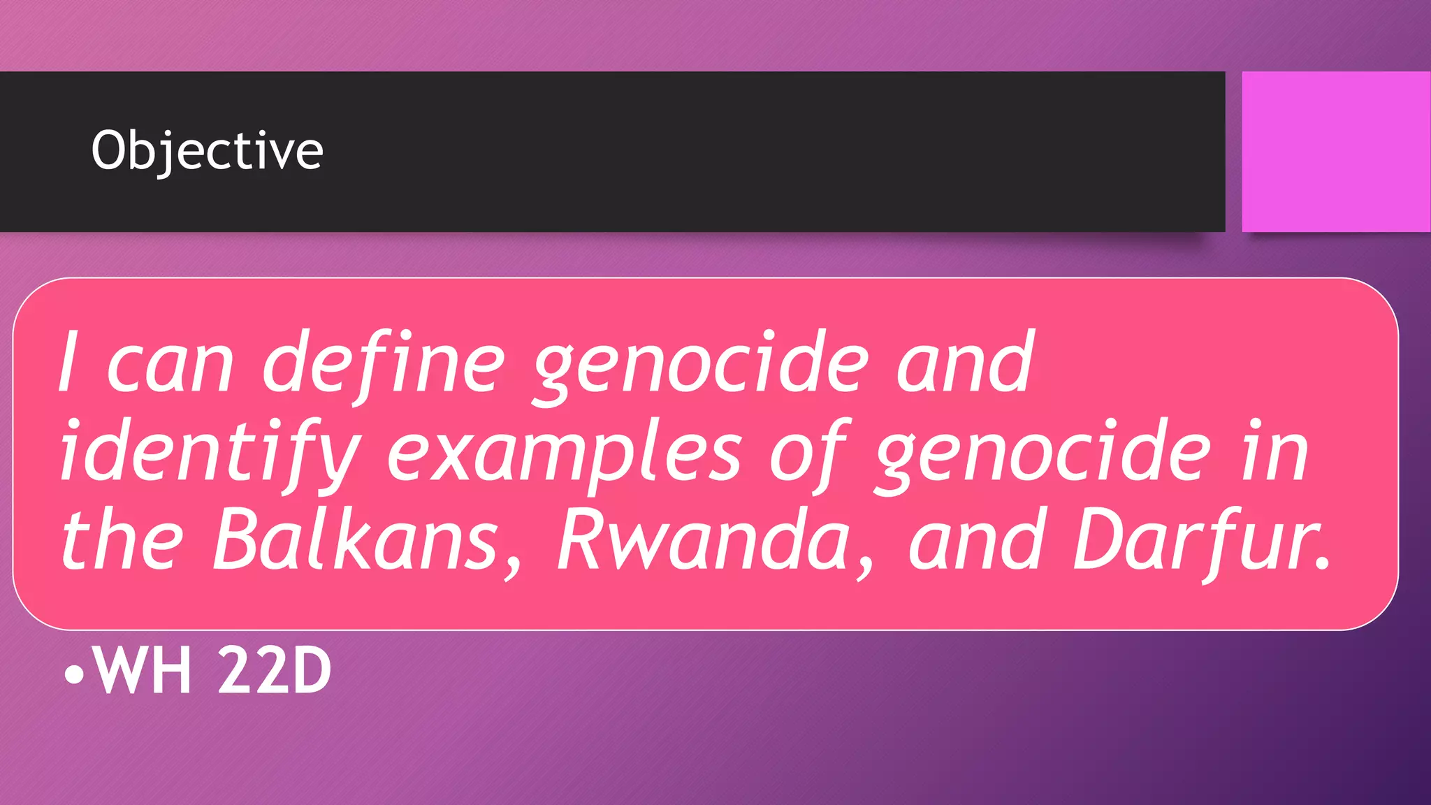 Steps to Genocide | PPTX