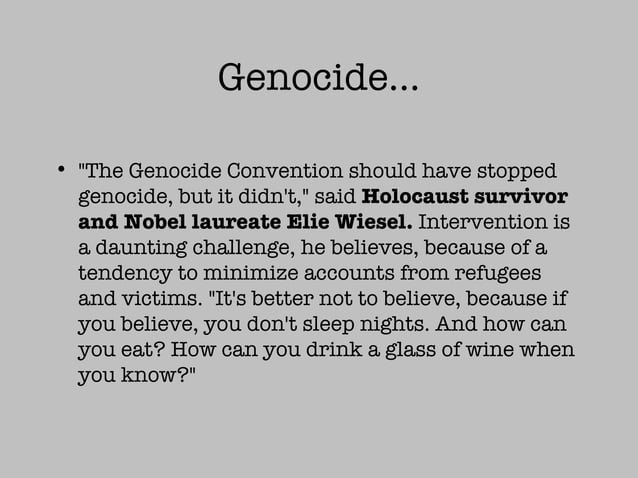 Genocide throughout Hisory | PPT