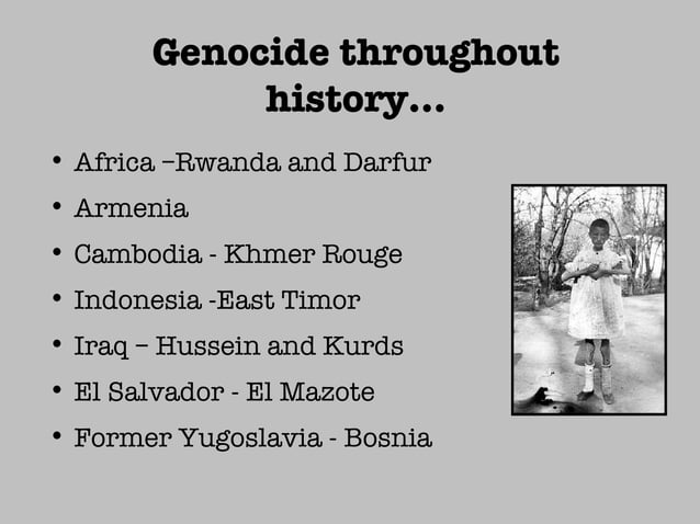Genocide throughout Hisory | PPT
