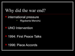 The Genocide against Mayan Peoples in Guatemala during the 80s | PPT