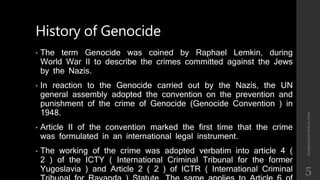 Genocide and crime against humanity final | PPTX