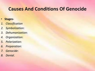 Genocide & exhumation of human body | PPT