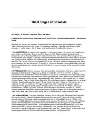 Genocide group activity | DOCX | Death, Injury, or Military Conflict ...