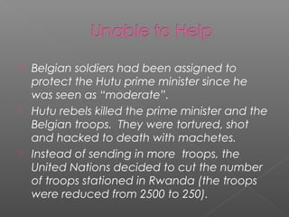Genocide in Rwanda | PPT