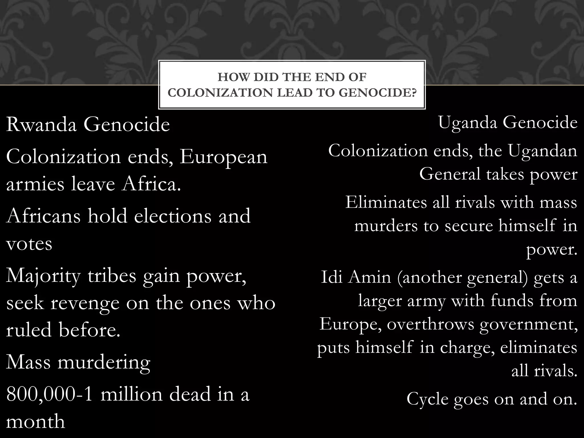 Genocide intro ppt | PPTX
