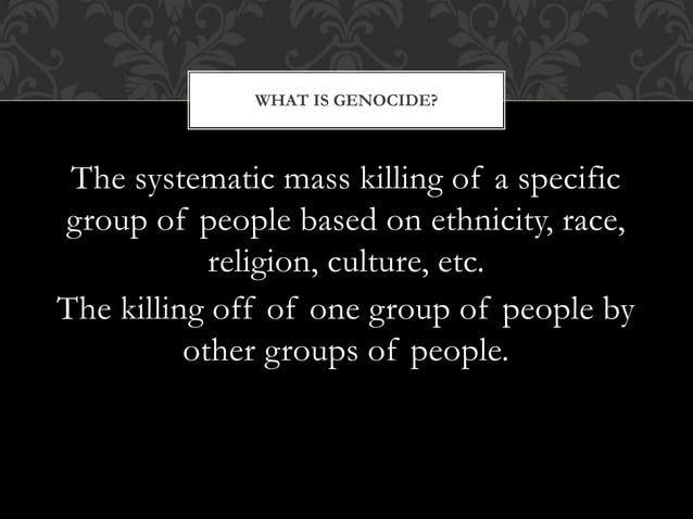 Genocide intro ppt | PPT