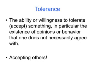 Tolerance | PPTX
