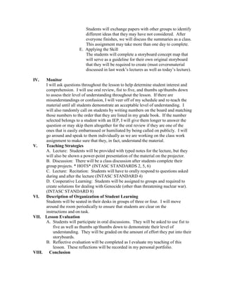 Genocide lesson plan | PDF