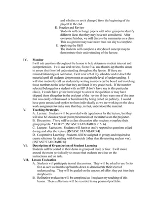 Genocide lesson plan revised | PDF