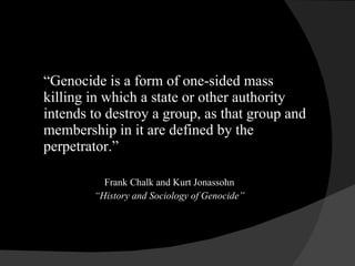 Genocide powerpoint | PPT