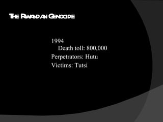 Genocide powerpoint Revise | PPT