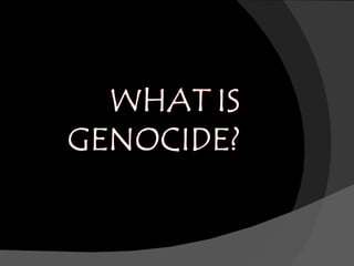 Genocide powerpoint Revise | PPT