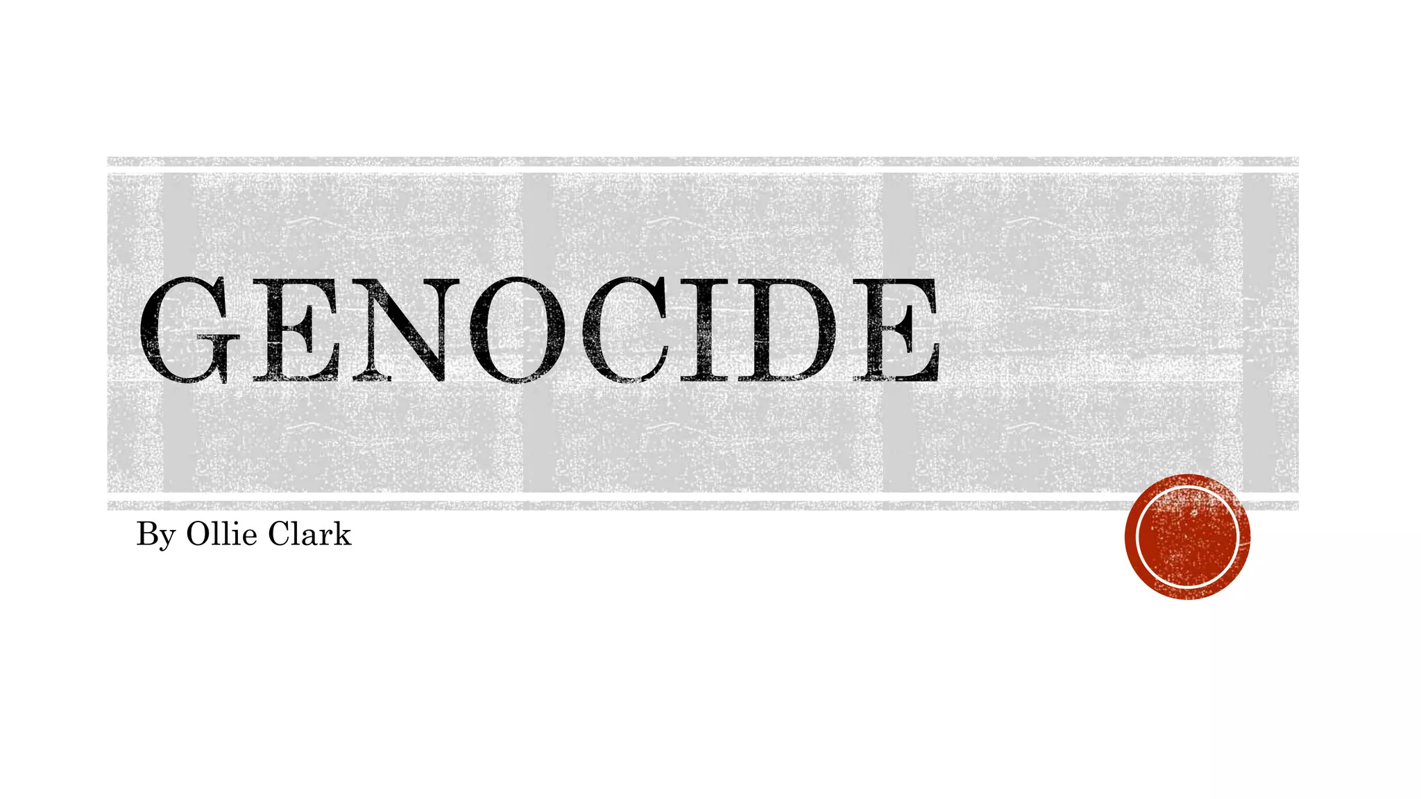 Genocide powerpoint | PPTX