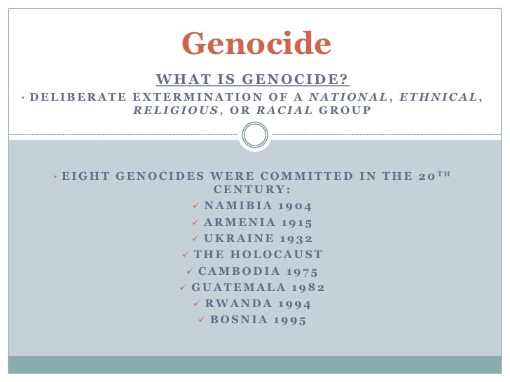 Genocide Definition