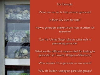 Genocide Research Essay | PPTX