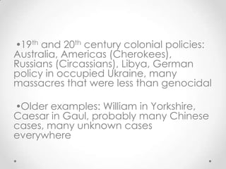 Genocides | PPTX