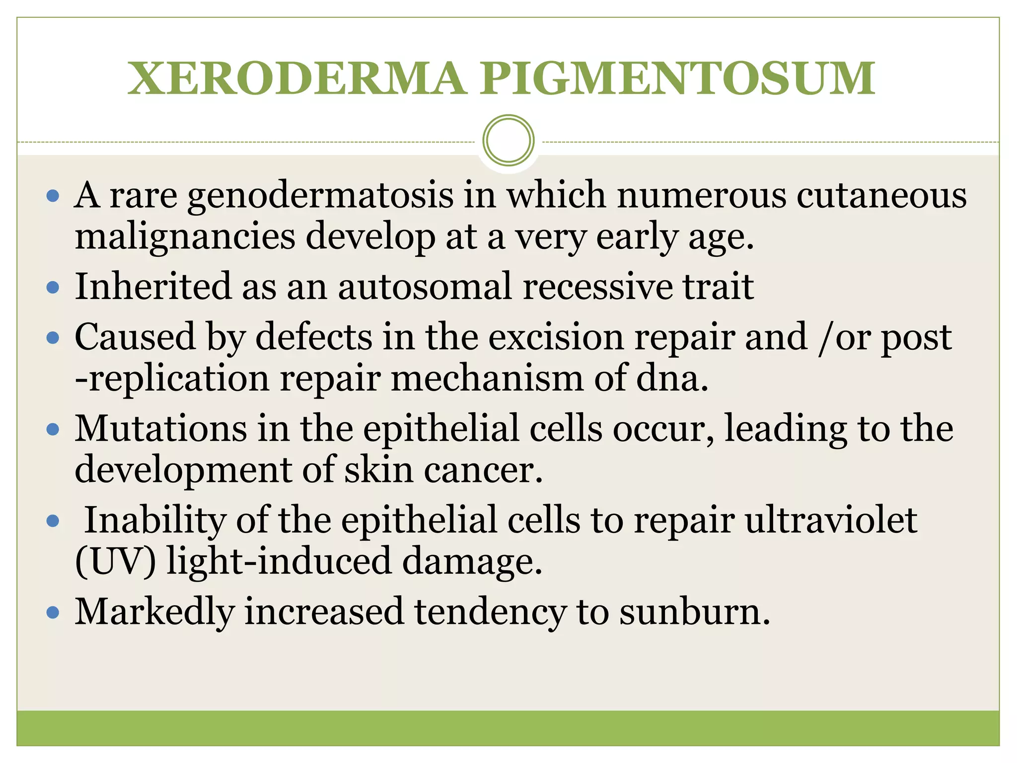 Genodermatoses | PPTX
