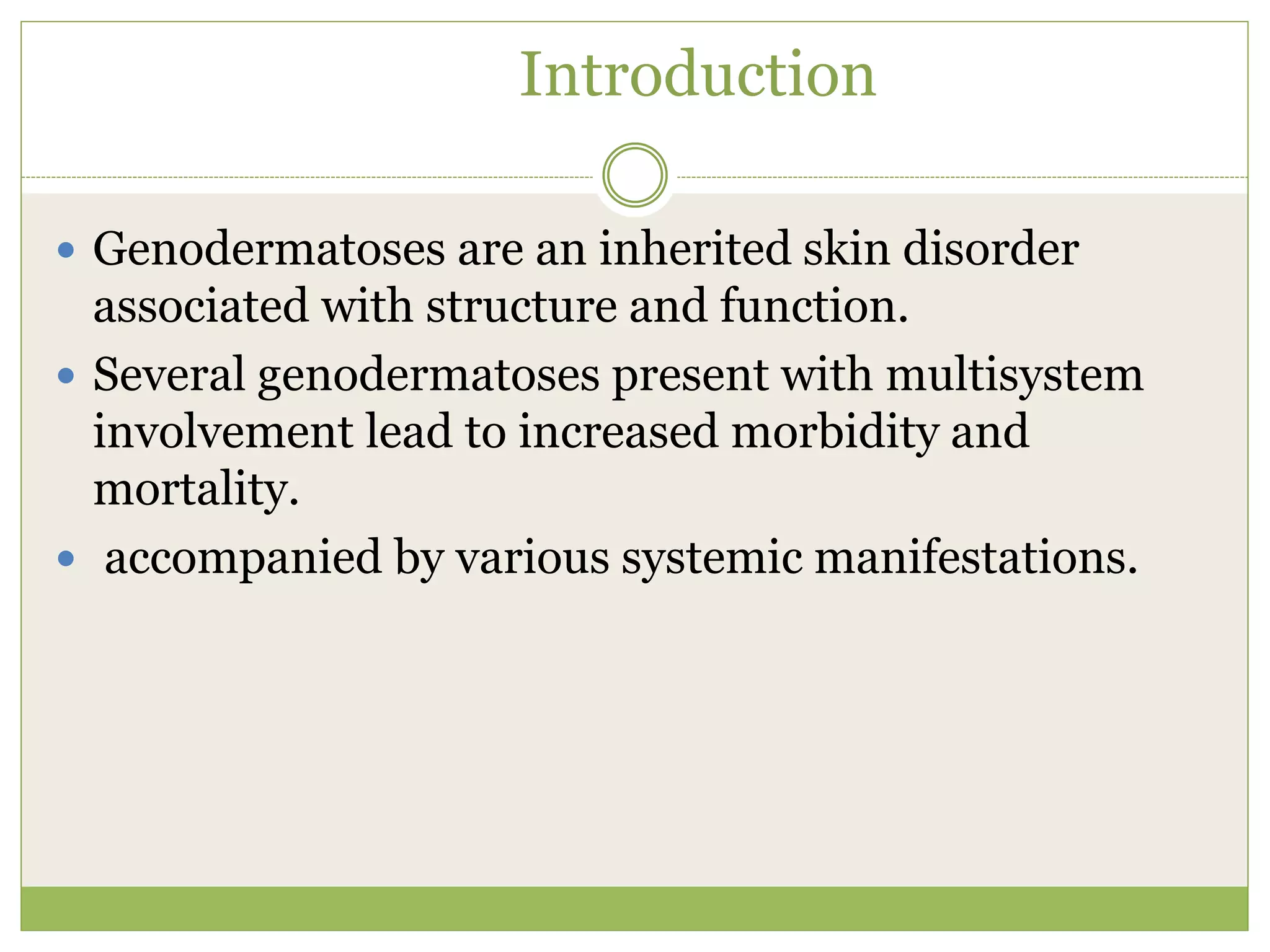 Genodermatoses | PPTX