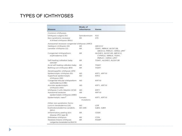 Genodermatoses.pptx | Skin and Dermatology | Diseases and Conditions