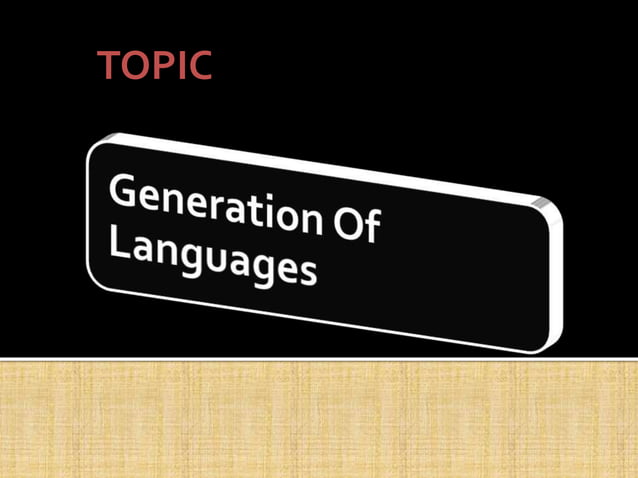 generation of programming language | PPTX