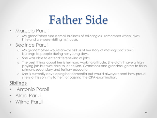 Genogram by Mark Paul Paroli | PPT