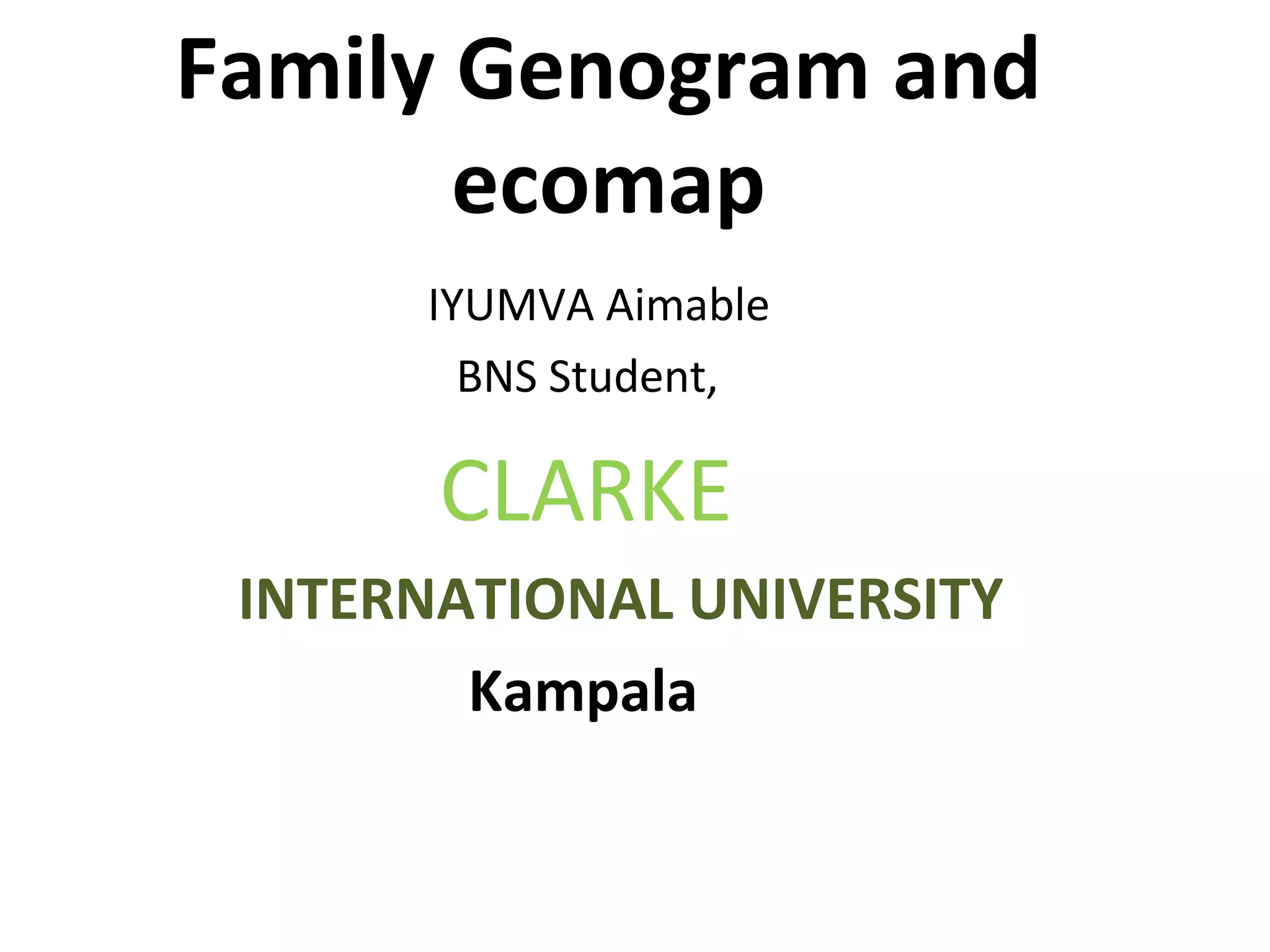 Genogram and ecomap | PPT