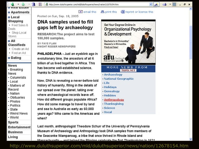 The Genographic Project | PPT