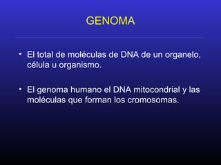 Genoma Humano | PPT