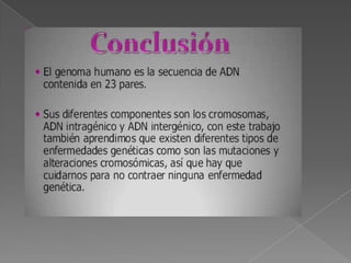 Genoma humano | PPTX