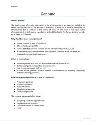 Genome | PDF