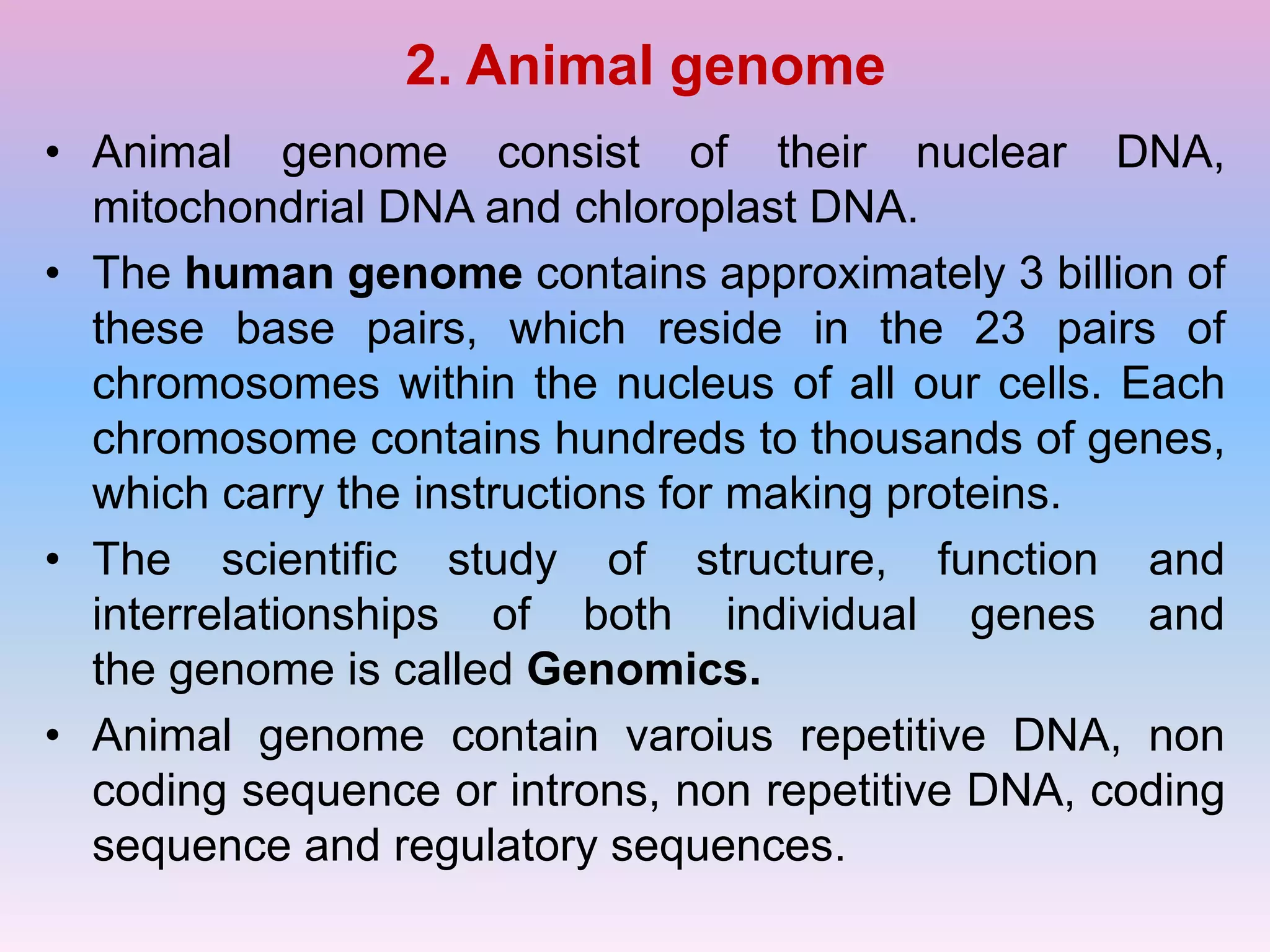 Genome concept, types, and function | PPTX