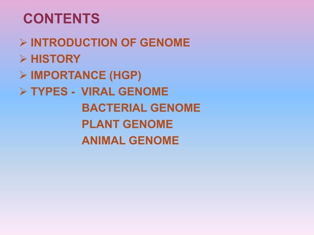 Genome concept, types, and function | PPTX | Biological Sciences | Science