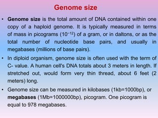 Genome concept, types, and function | PPTX