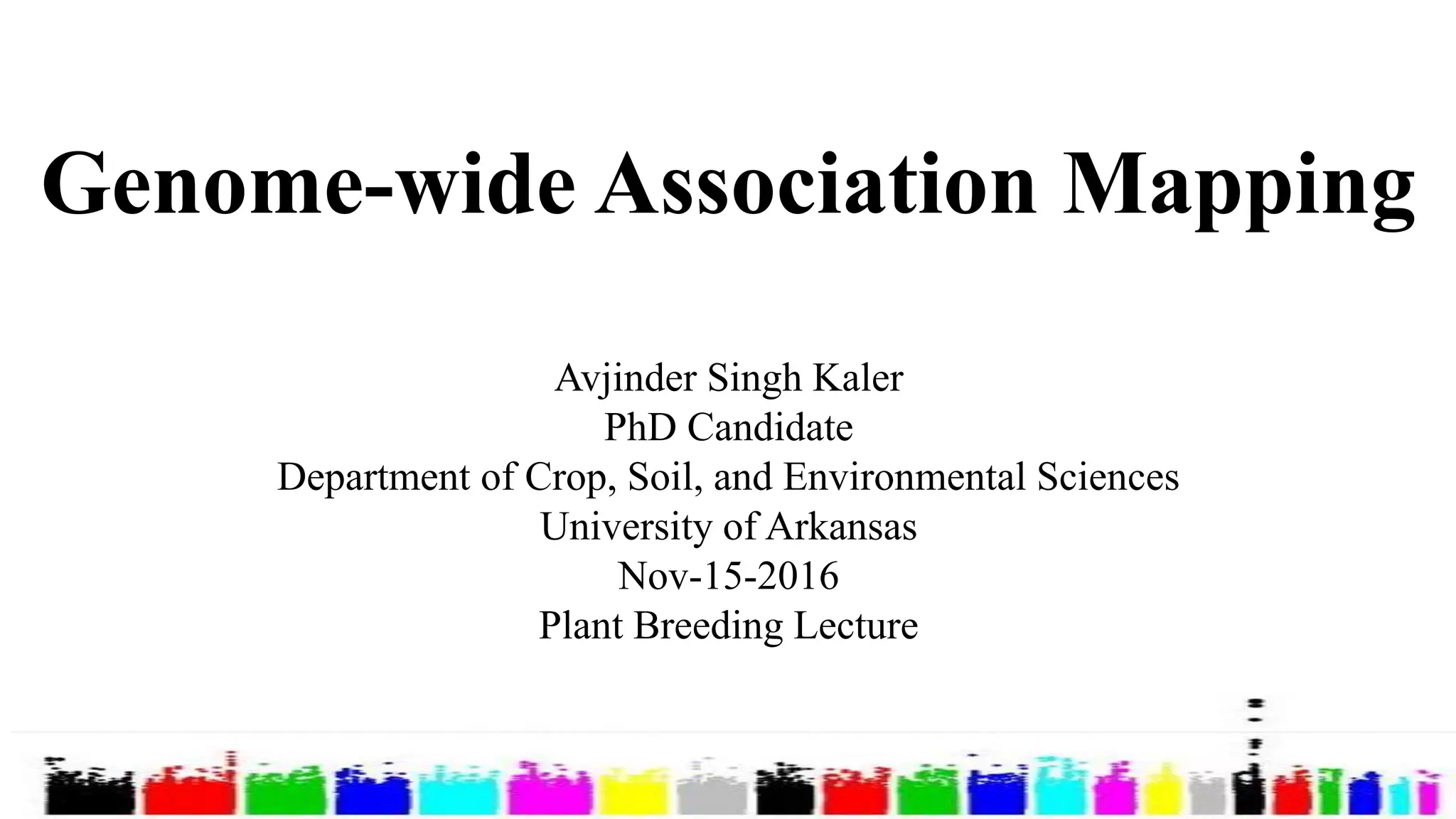 Genome wide association mapping | PDF